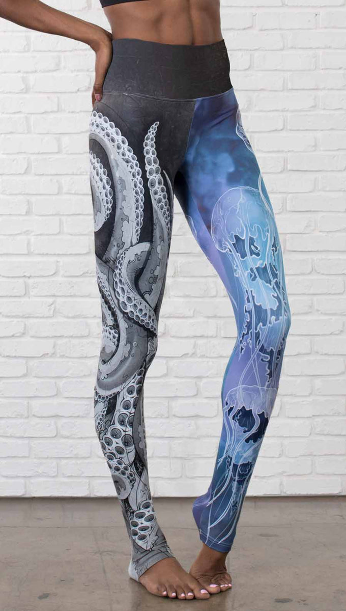 Tentacles and Jellyfish Mashup - WERKSHOP® Athleisure Leggings – Eagle ...