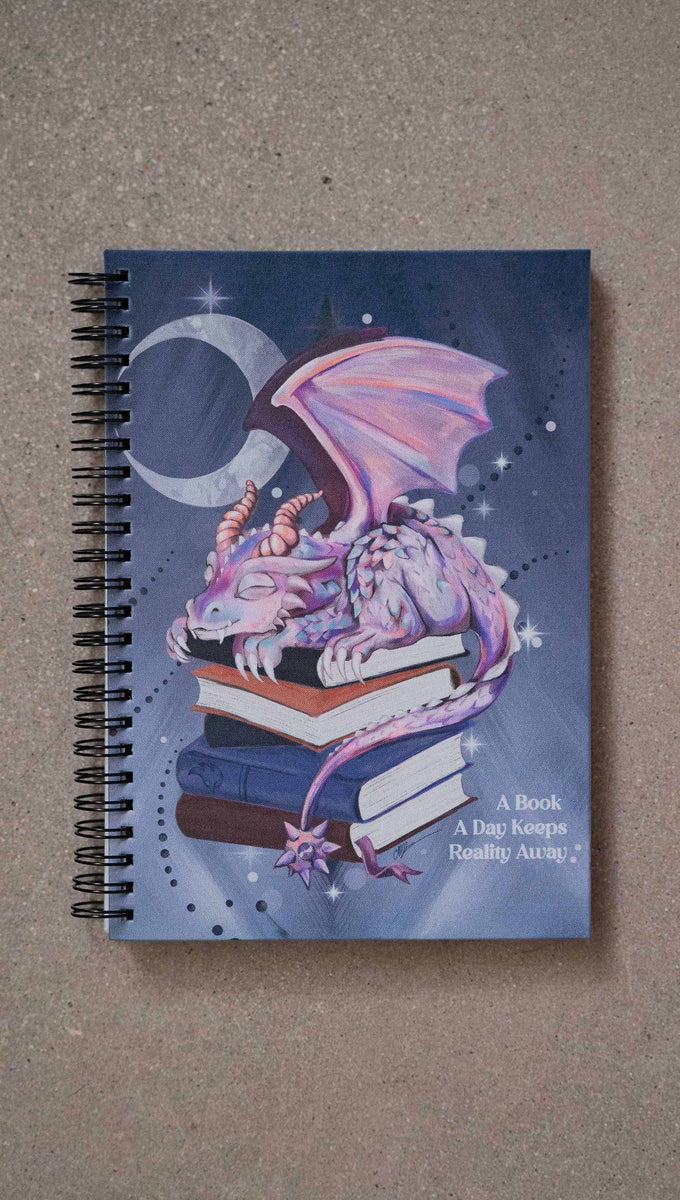Sleepy Dragon Notebook - Bookish Merch by WERKSHOP – Eagle Rock WERKSHOP