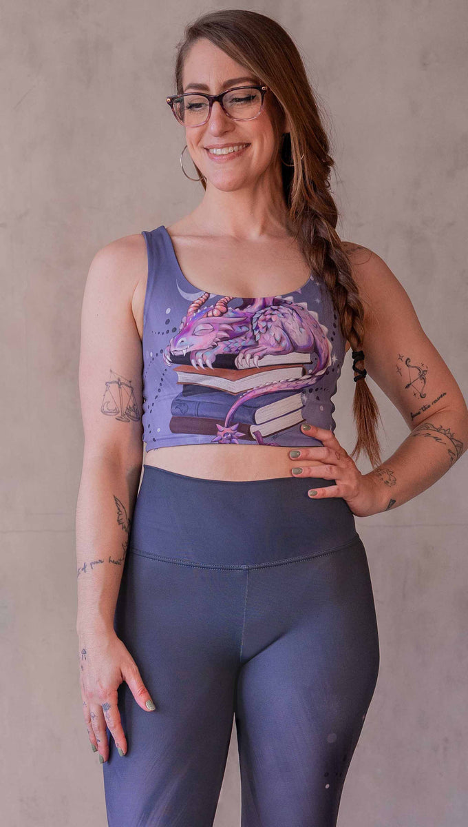 Sleepy Book Dragon - Reversible Athleisure Top by WERKSHOP – Eagle Rock ...